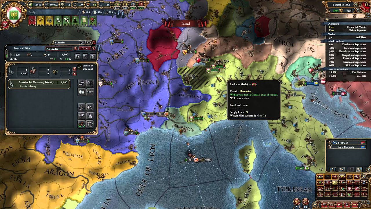 Milan (Ironman) EU4 Common Sense Ep26 - Foothold in Iberia - YouTube