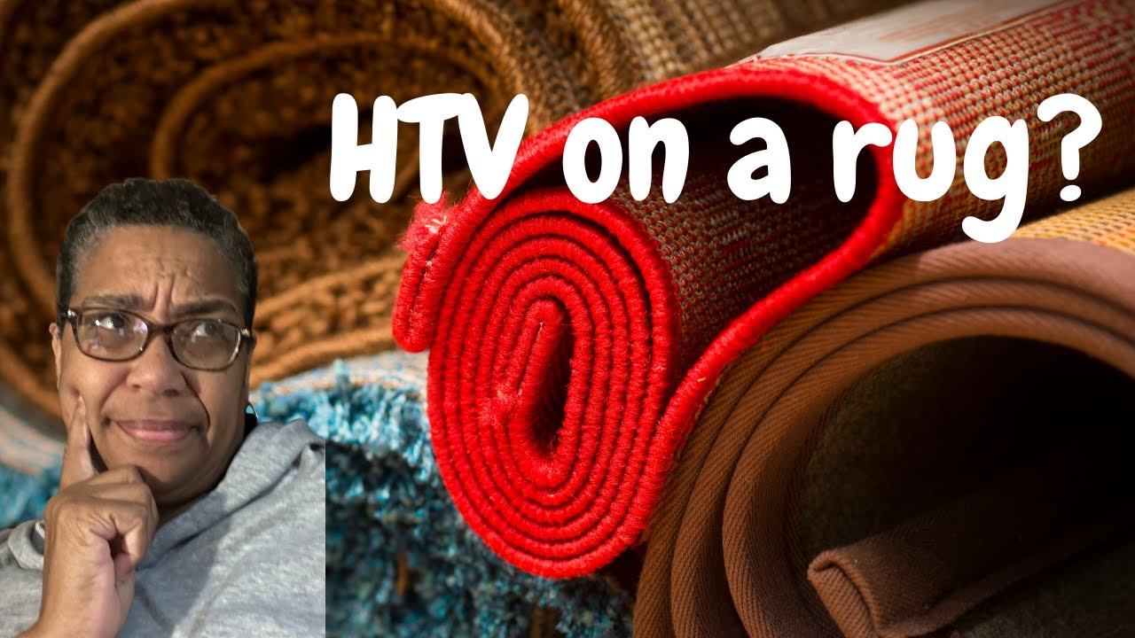 How to add HTV to a rug with CLM Custom Designs - YouTube