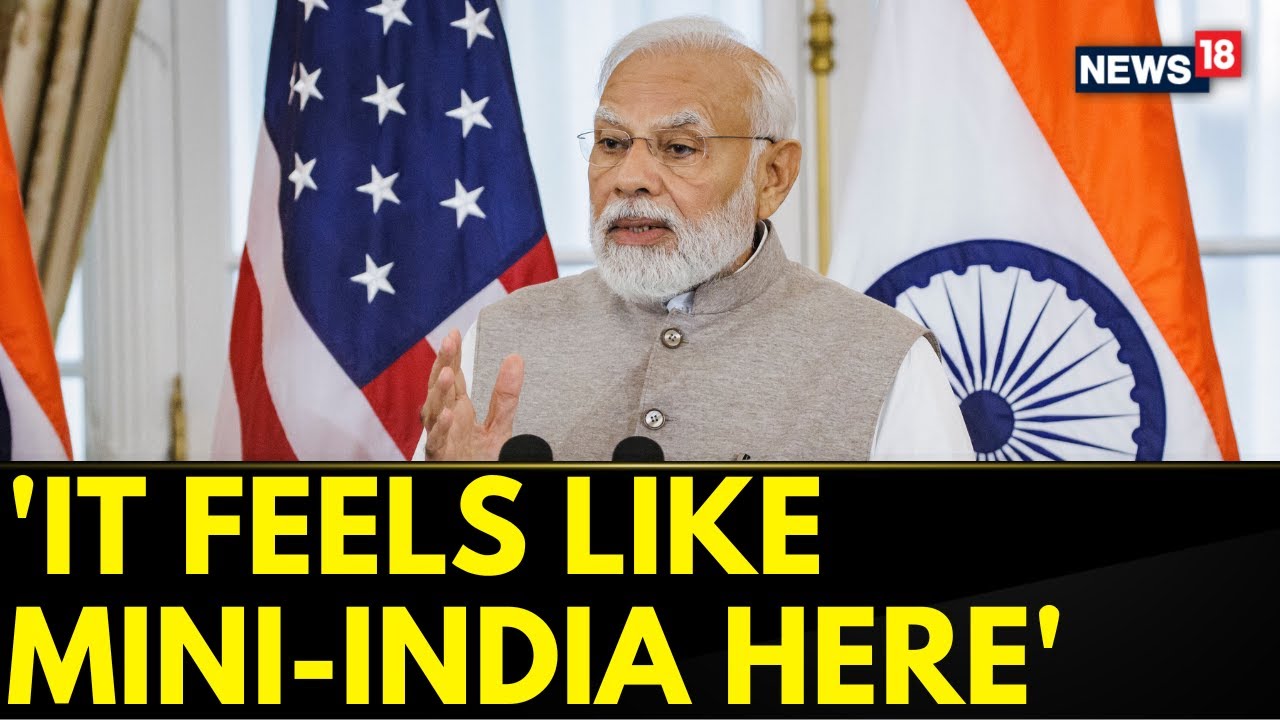 PM Modi In USA | You All Have Made India's Map In This Hall, It Is Like ...
