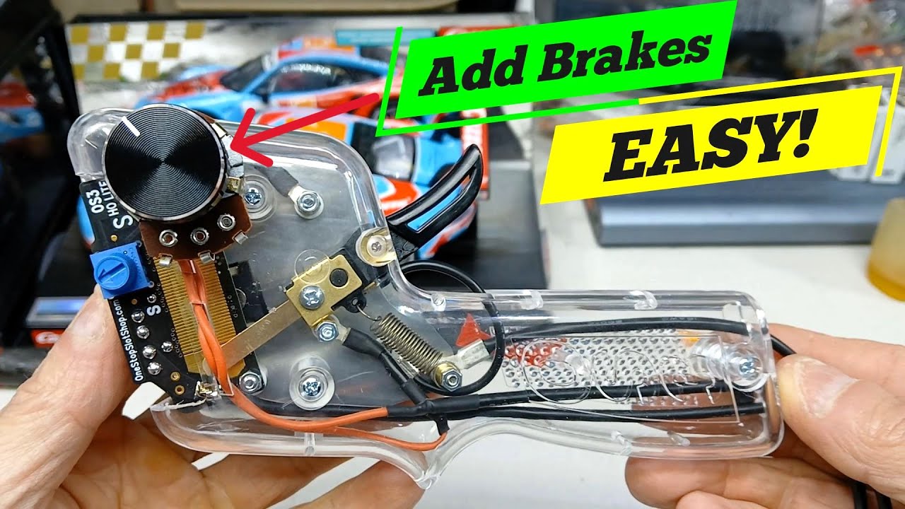 Slot car controller adjustable brakes how to install EASY! - YouTube