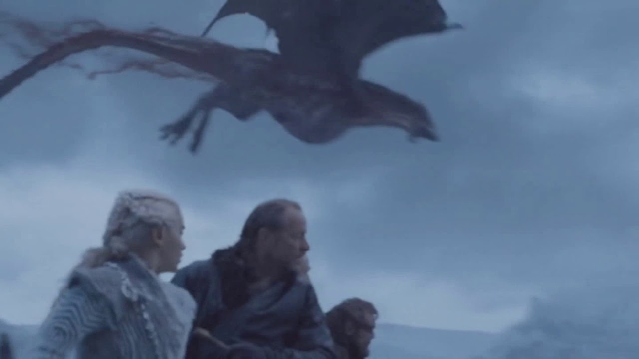 Game of Thrones 7x06: Knight King Kills Daenerys's Dragon - YouTube