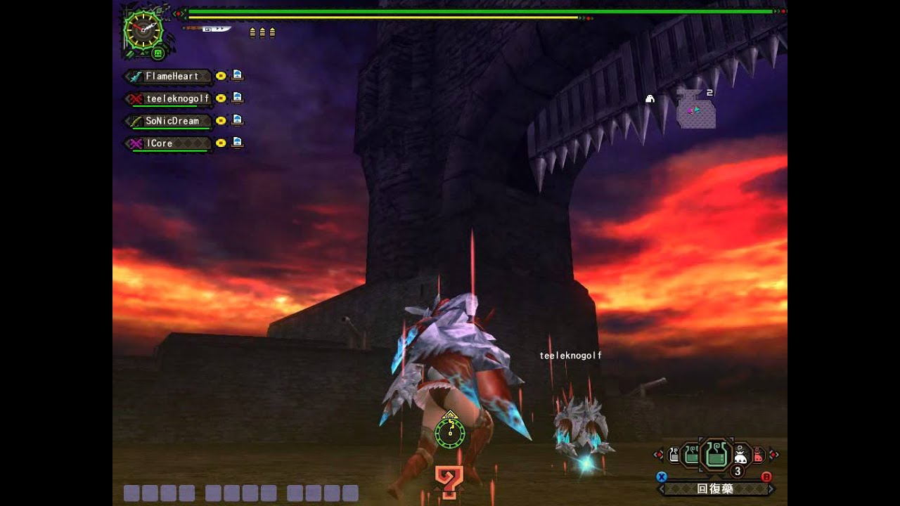 [Monster Hunter Frontier G] G Rank Black Fatalis Lv.2000 - YouTube