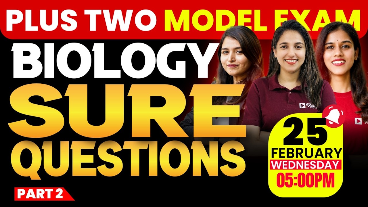 Plus Two Biology Model Exam | Sure Questions | Part 2 | Exam Winner ...