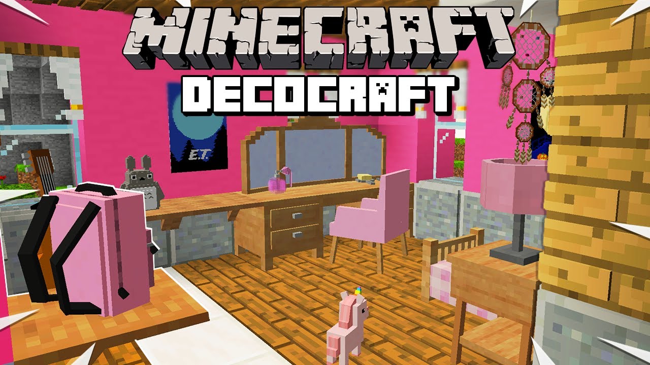 MELHOR MOD DE DECORAÇÕES QUE EXISTE NO MINECRAFT (Decocraft) - YouTube