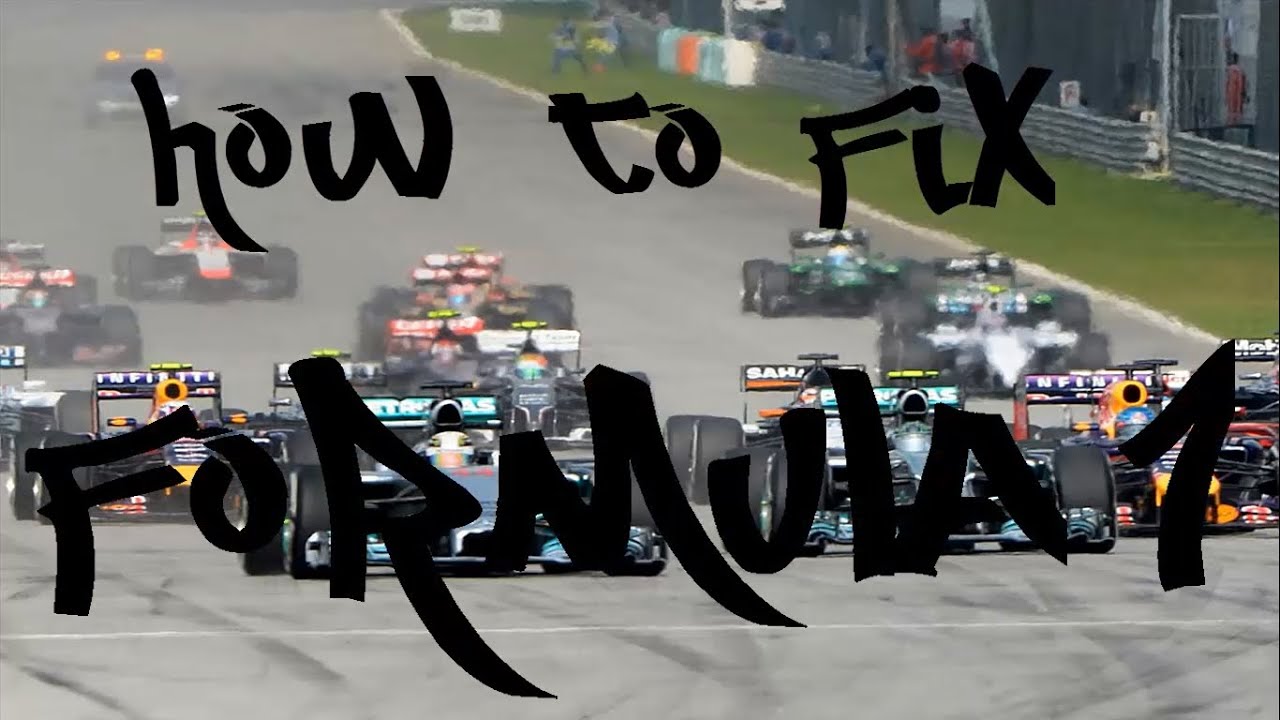 How To Fix Formula One - YouTube
