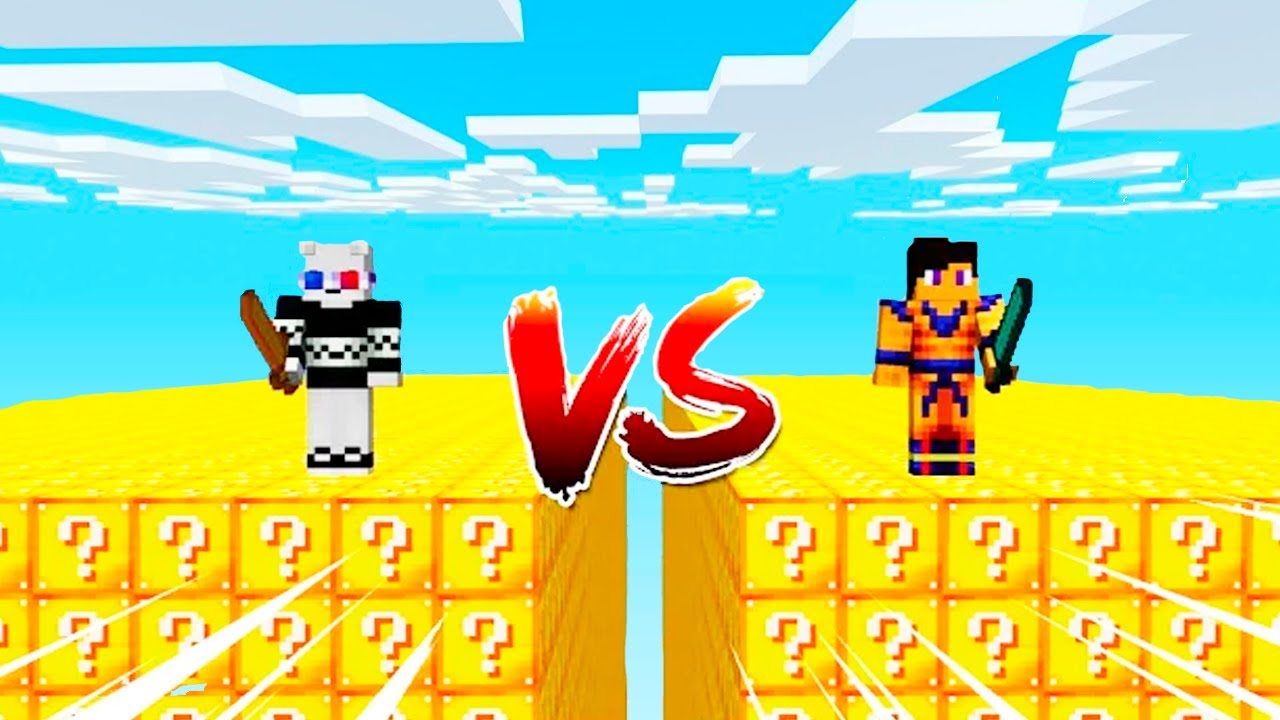 DESAFÍO DE LOS LUCKY BLOCKS JON23 VS OSITO! 😂 CARRERA LUCKY BLOCK con ...