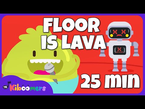 Floor is Lava Song Compilation - The Kiboomers Preschool Freeze Dances