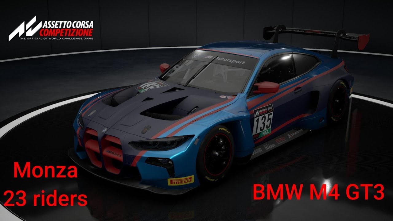 Гоняем в ACC на BMW M4, 23 Гонщика и 1ый поворот - YouTube