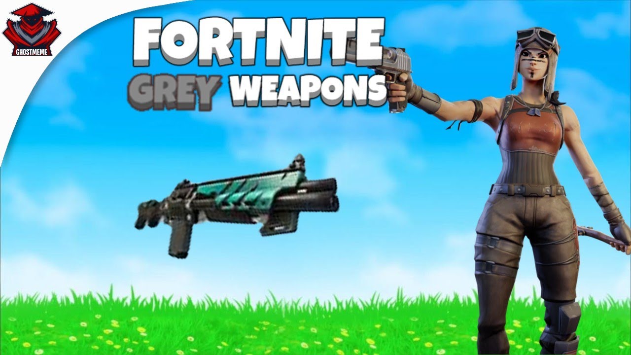 FORTNITE but GREY WEAPONS only - YouTube