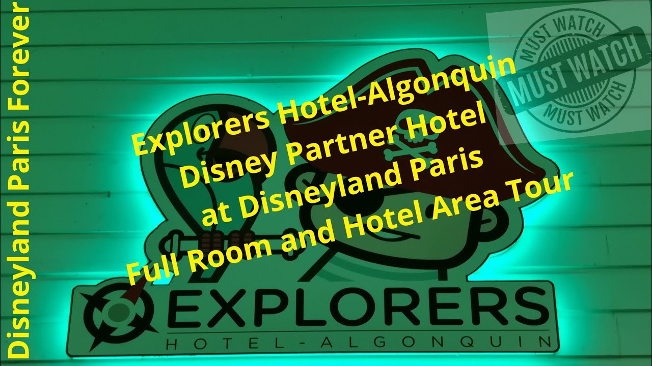 Hotel Explorers at Disneyland Paris Full Room and Hotel Area Tour - YouTube