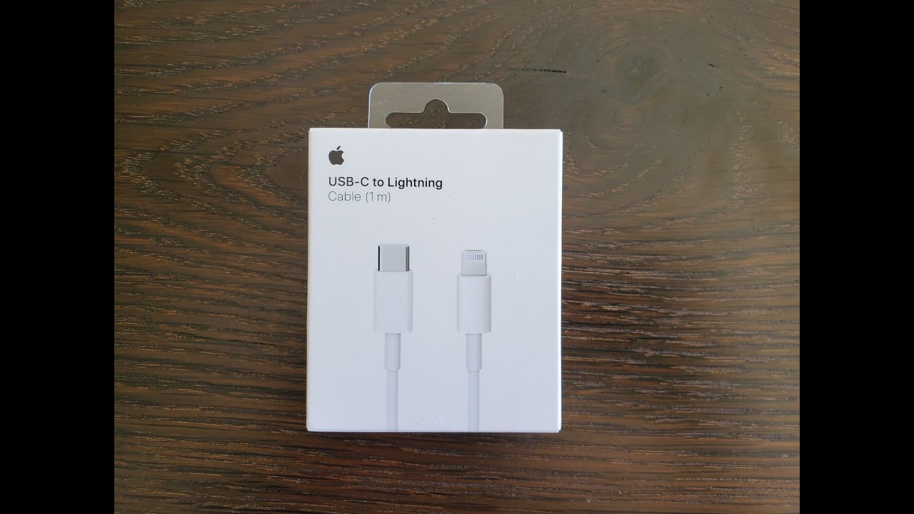 Apple USB Type C to Lightning Cable Unboxing - YouTube