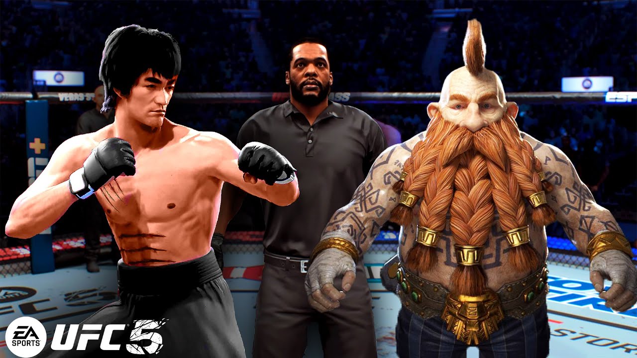UFC 5 | Bruce Lee vs. Dwarf Viking (EA Sports UFC 5) - YouTube