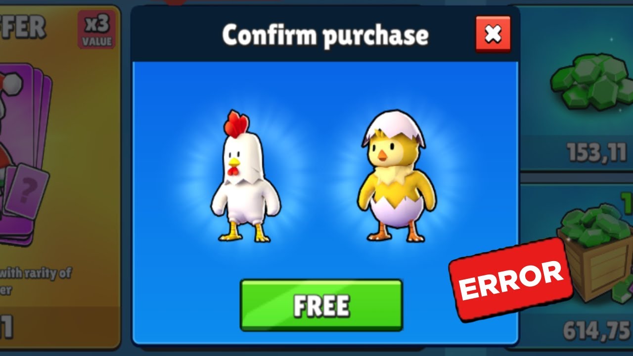 WHAT!? CHICKEN SKIN FREE😱🍌 - Stumble Guys Funny Moments - YouTube