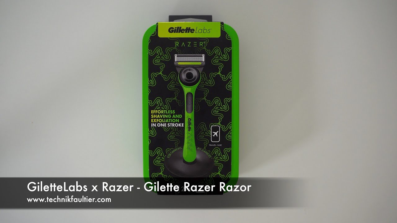 GiletteLabs x Razer - Gilette Razer Razor Unboxing - YouTube