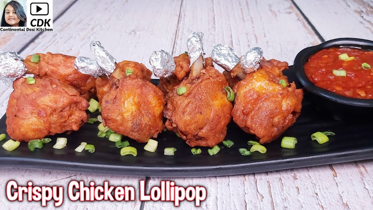 CRISPY CHICKEN LOLLIPOP RECIPE | Restaurant Style Chicken Lollipop ...