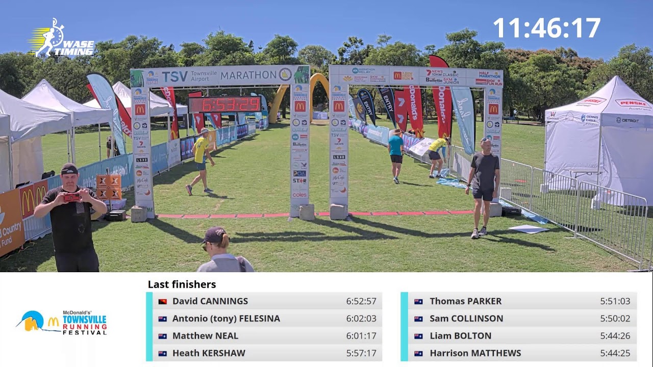 Townsville Running Festival - Finish Line Camera - YouTube