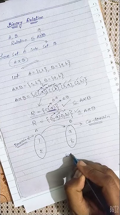 Binary Relation - YouTube