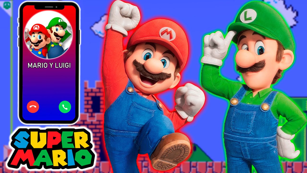 LLAMADA con MARIO BROS Y LUIGI ️😱 📞| Te necesitan para salvar su reino ...