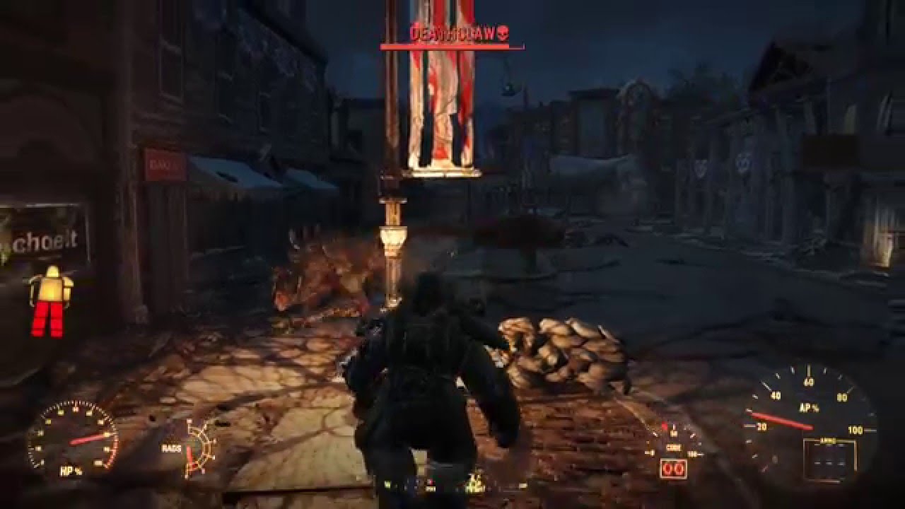 Fallout 4 - Flying Deathclaw - YouTube