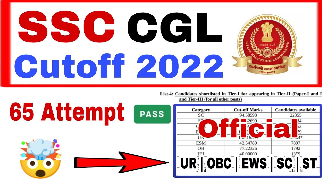 आ गयी SSC CGL 2022 की cutoff 💥 | ssc cgl cutoff 2022 tier 1 | ssc cgl ...