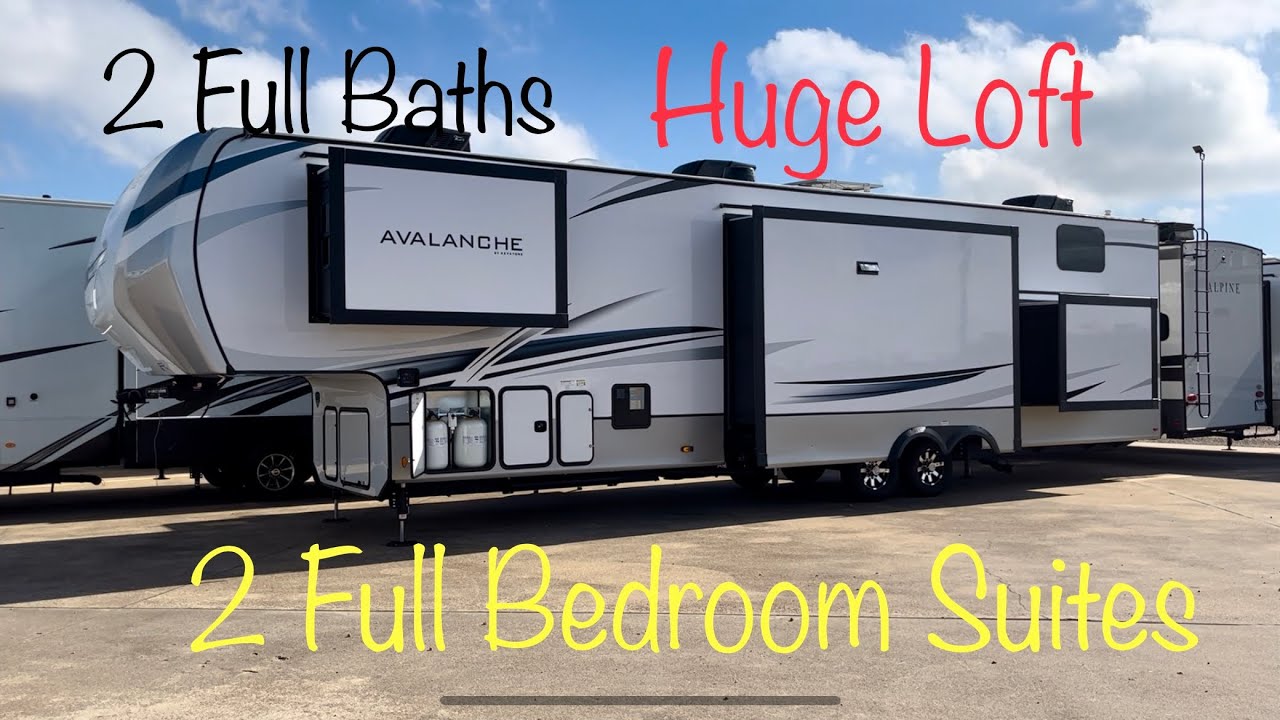 3 Bedroom 5th Wheel? - Keystone Avalanche 390DS - Dual Suites & a Loft ...