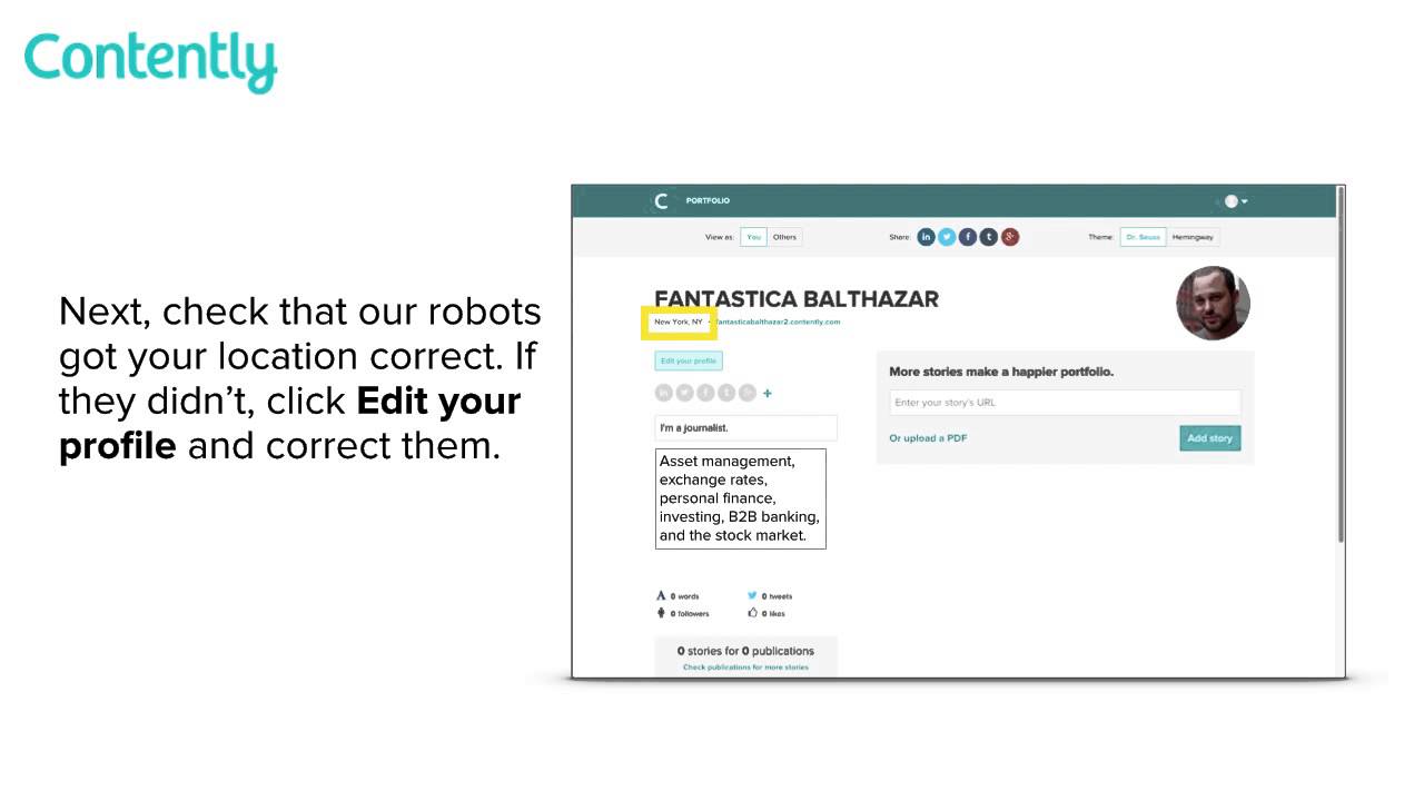 Setting up your Portfolio on Contently - YouTube