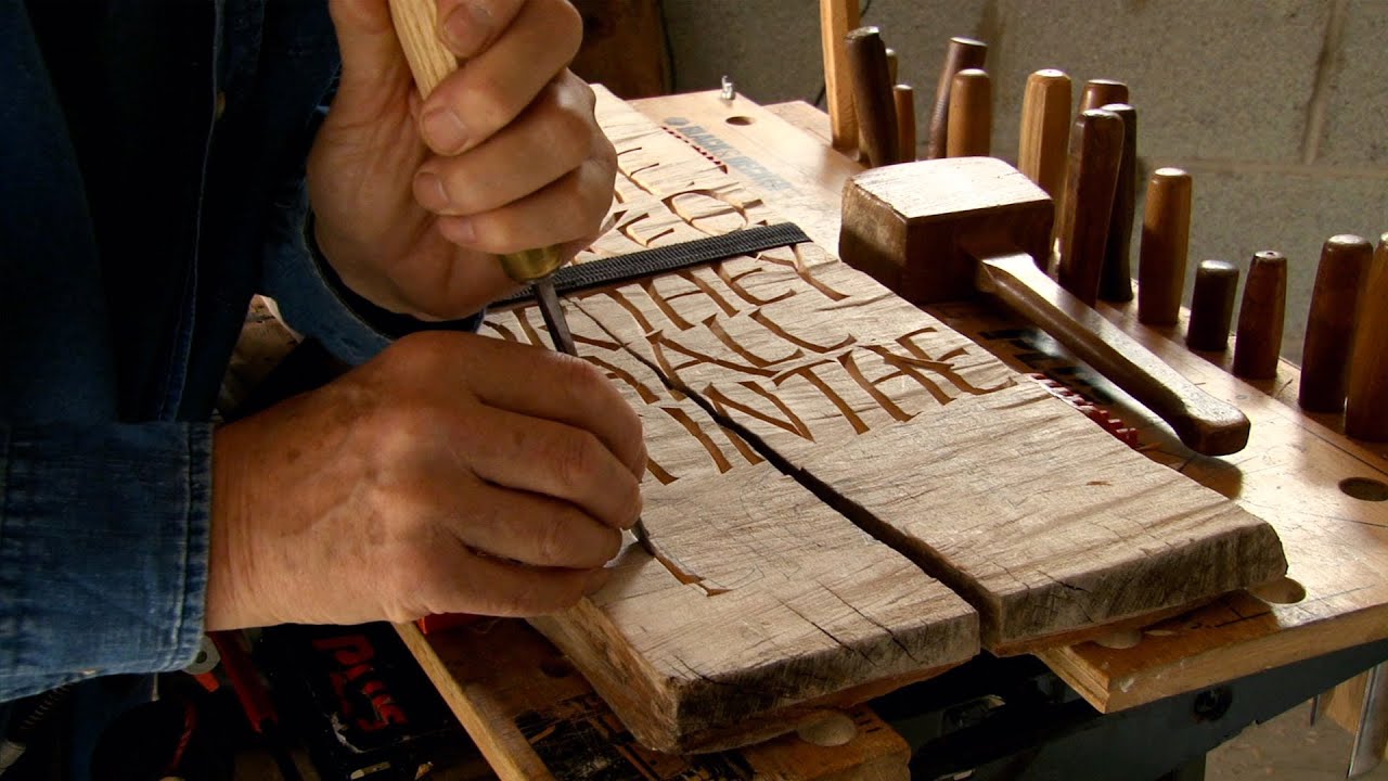 Martin Wenham: "Silent Voices" short film about letter carver - YouTube
