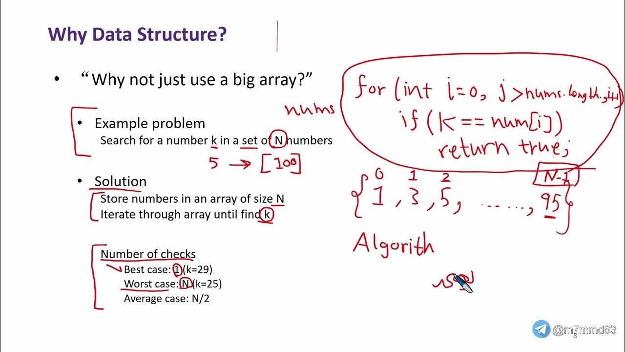 DS240 | Data Structures | Week 02 | Part 01 | شرح منهج هياكل البيانات - YouTube