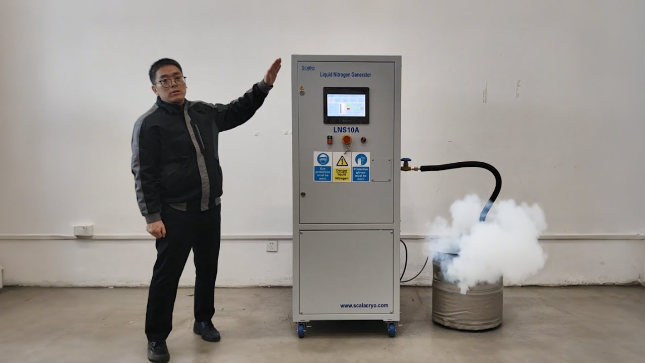 10L/Day Liquid Nitrogen Generator for Labs LNS10A #liquidnitrogen #ln2 ...