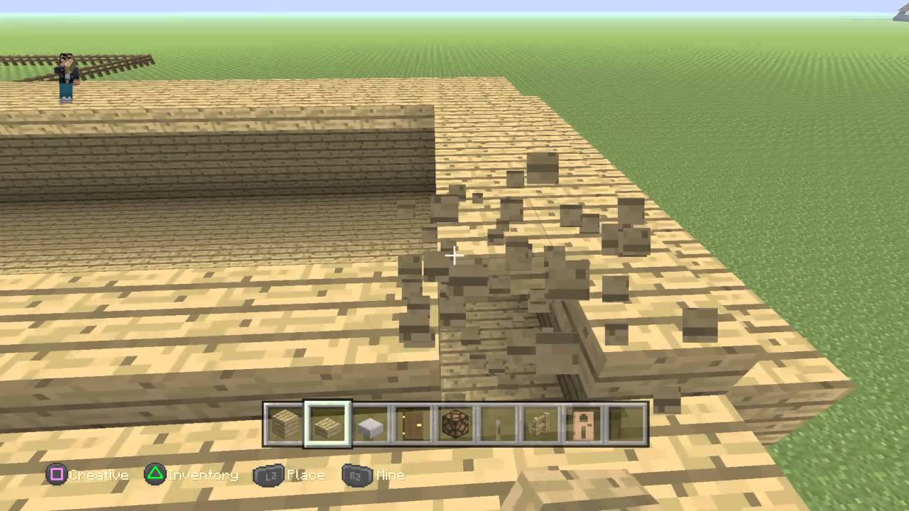 Minecraft: log cabin tutorial - YouTube