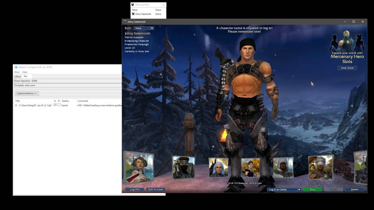 How to use: Texmods with GW Launcher - YouTube