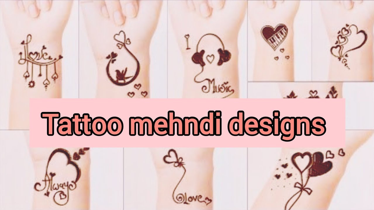Stylish tattoo 🦋 mehndi designs | New alphabet mehandi designs | Names ...