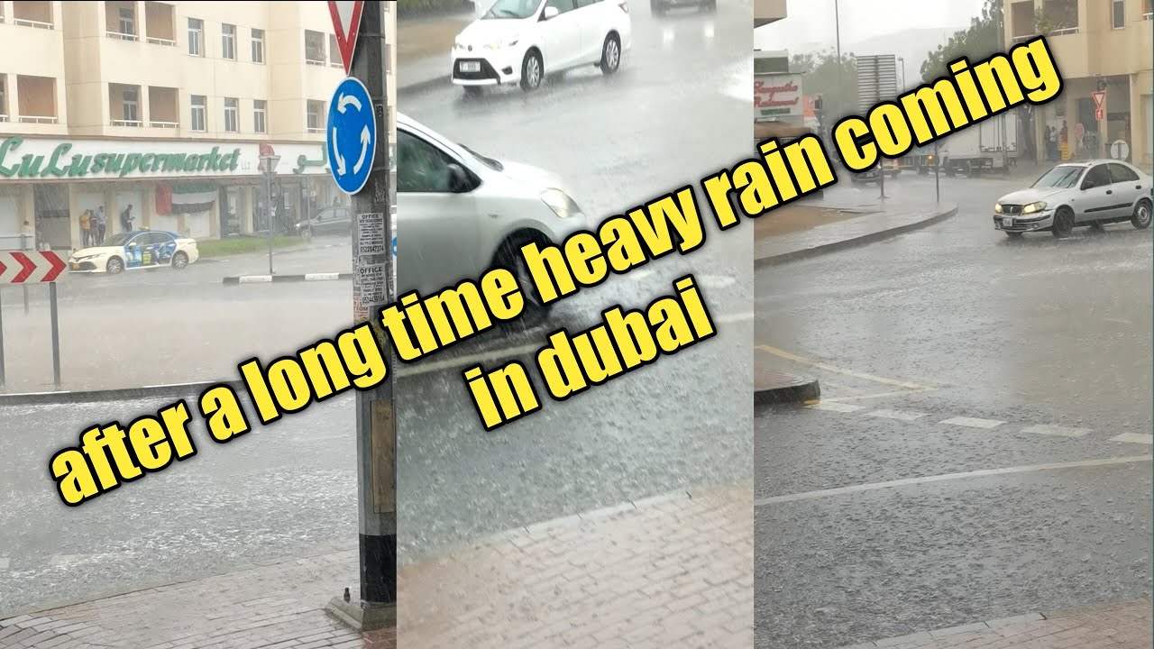 Heavy rain in Dubai - YouTube