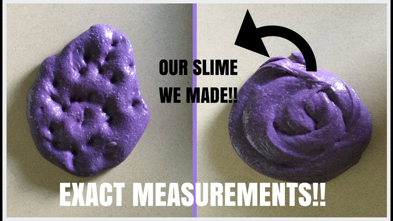 FLUFFY SLIME WITH EXACT MEASUREMENTS!! | CuppyCake5683 - YouTube