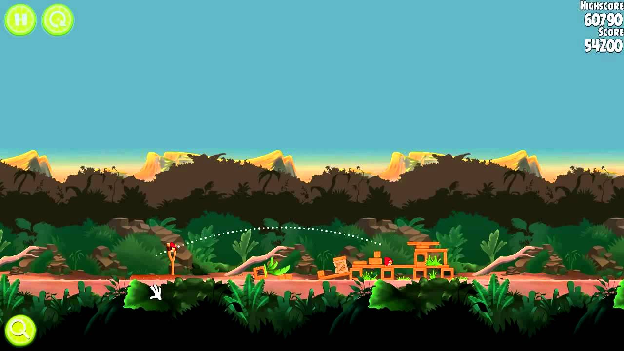 Angry Birds Rio "Jungle Escape" Level 2 27# - YouTube