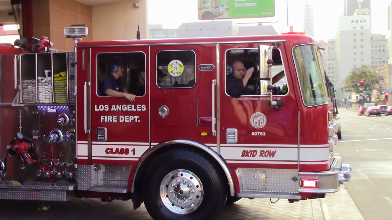 LAFD Engine 9 Responding - YouTube