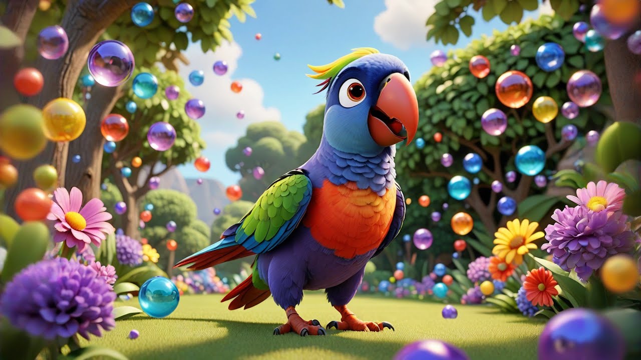 Parrot Popped the Purple Ball 🦜🎾 | Funny Nursery Rhymes Songs for Kids ...