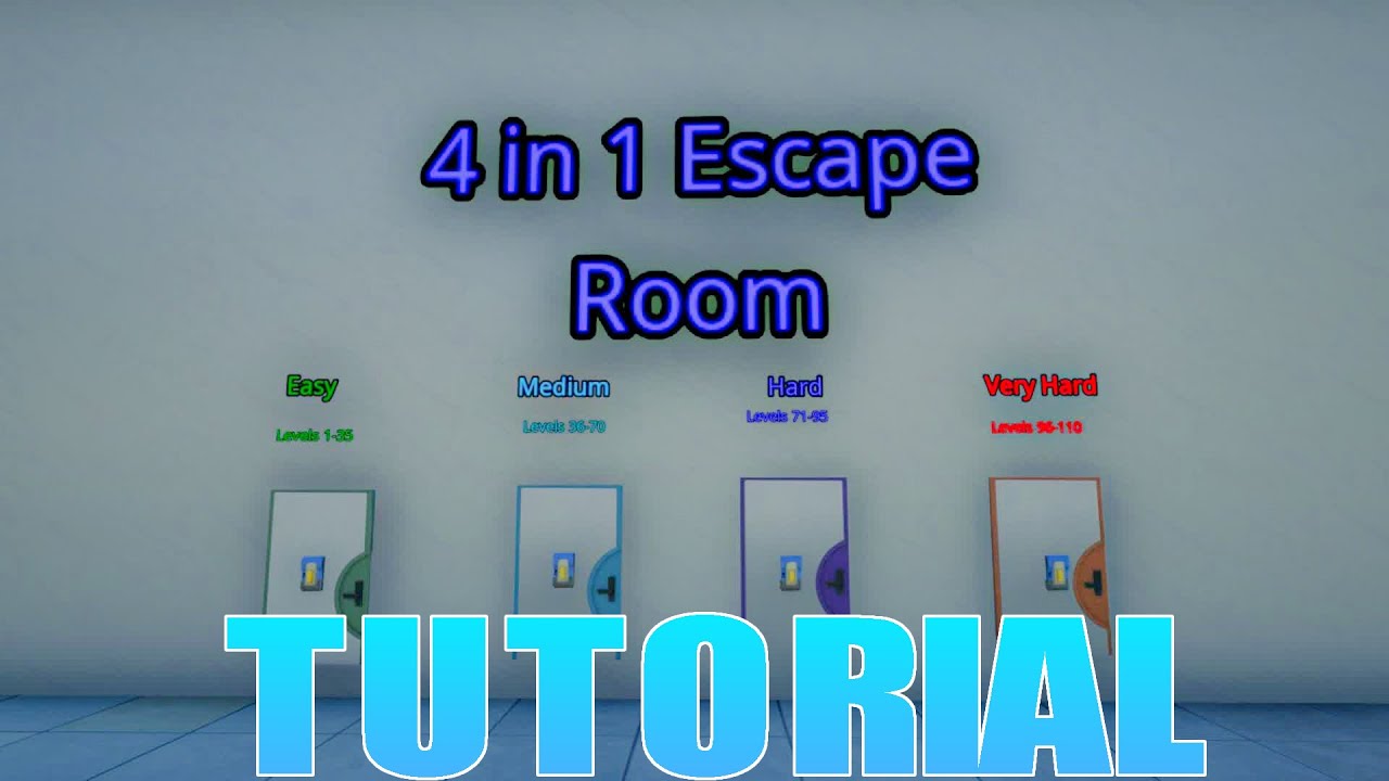 4 in 1 Escape Room All Levels Tutorial - YouTube