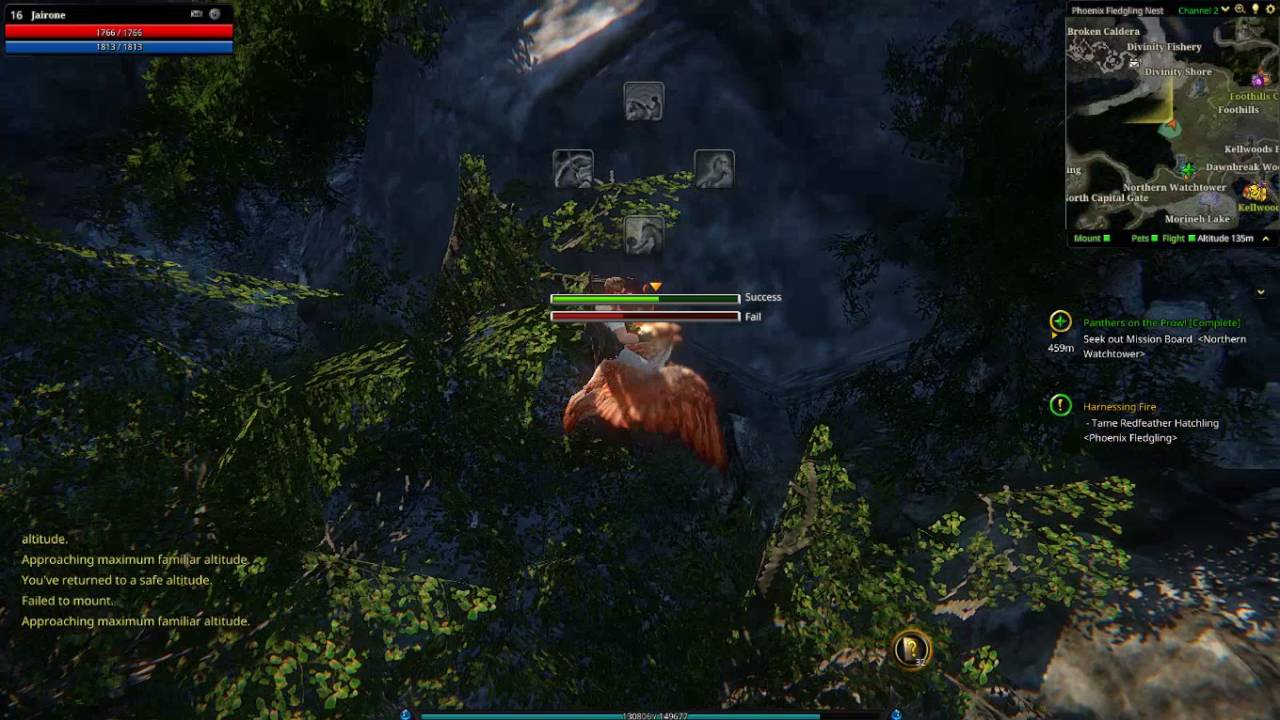 Rider of Icarus flying mount taming example - YouTube