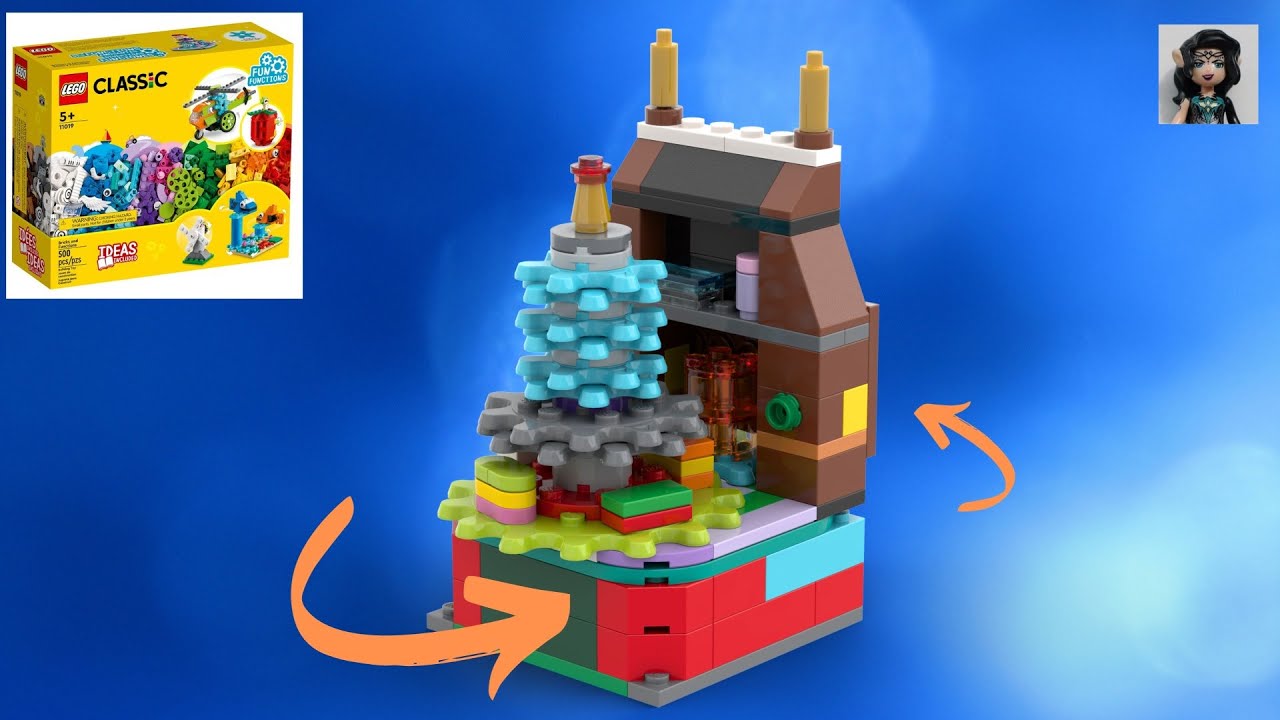 CHRISTMAS TREE and FIREPLACE Lego classic 11019 ideas How to build ...
