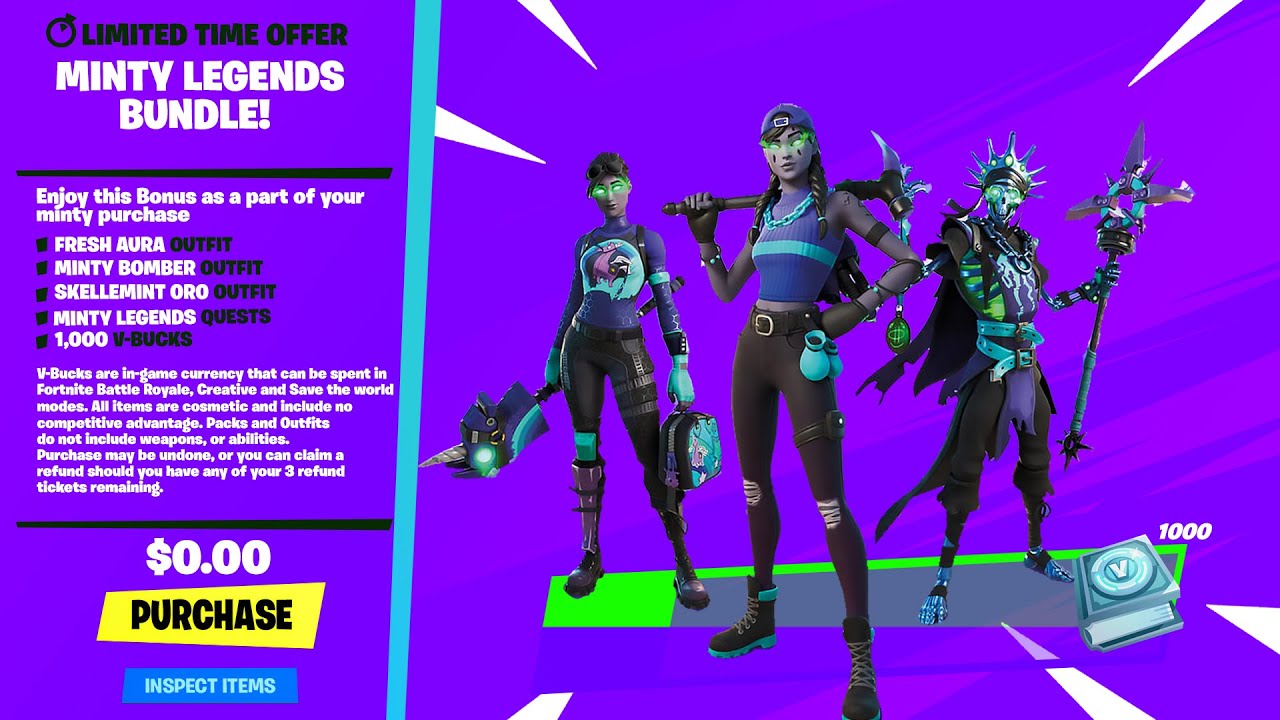 HOW TO GET MINTY LEGENDS PACK EARLY IN FORTNITE! - YouTube