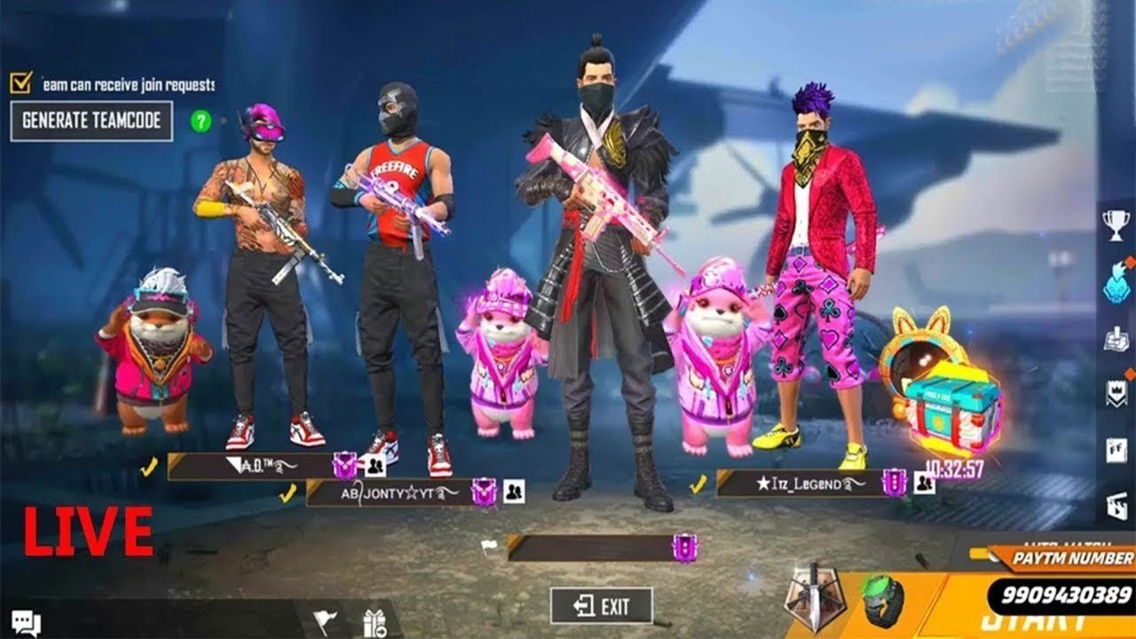 Garena Free Fire - Amazing Gameplay live Free Fire Live - Hacker ...