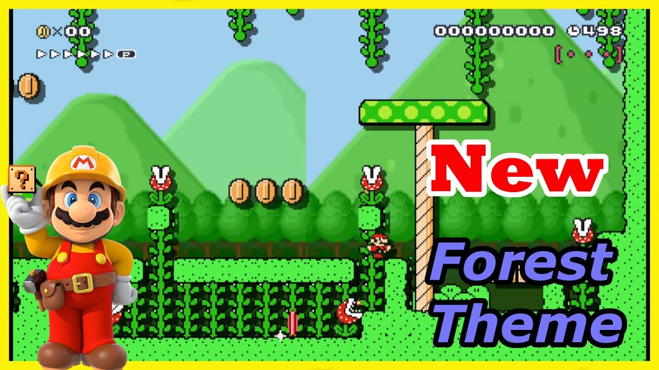 Super Mario Maker New Theme: Creative Forest Mod/Hack - YouTube
