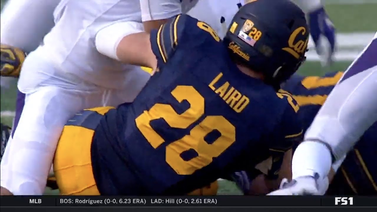 Patrick Laird (California RB #28) Vs. Washington 2018 - YouTube