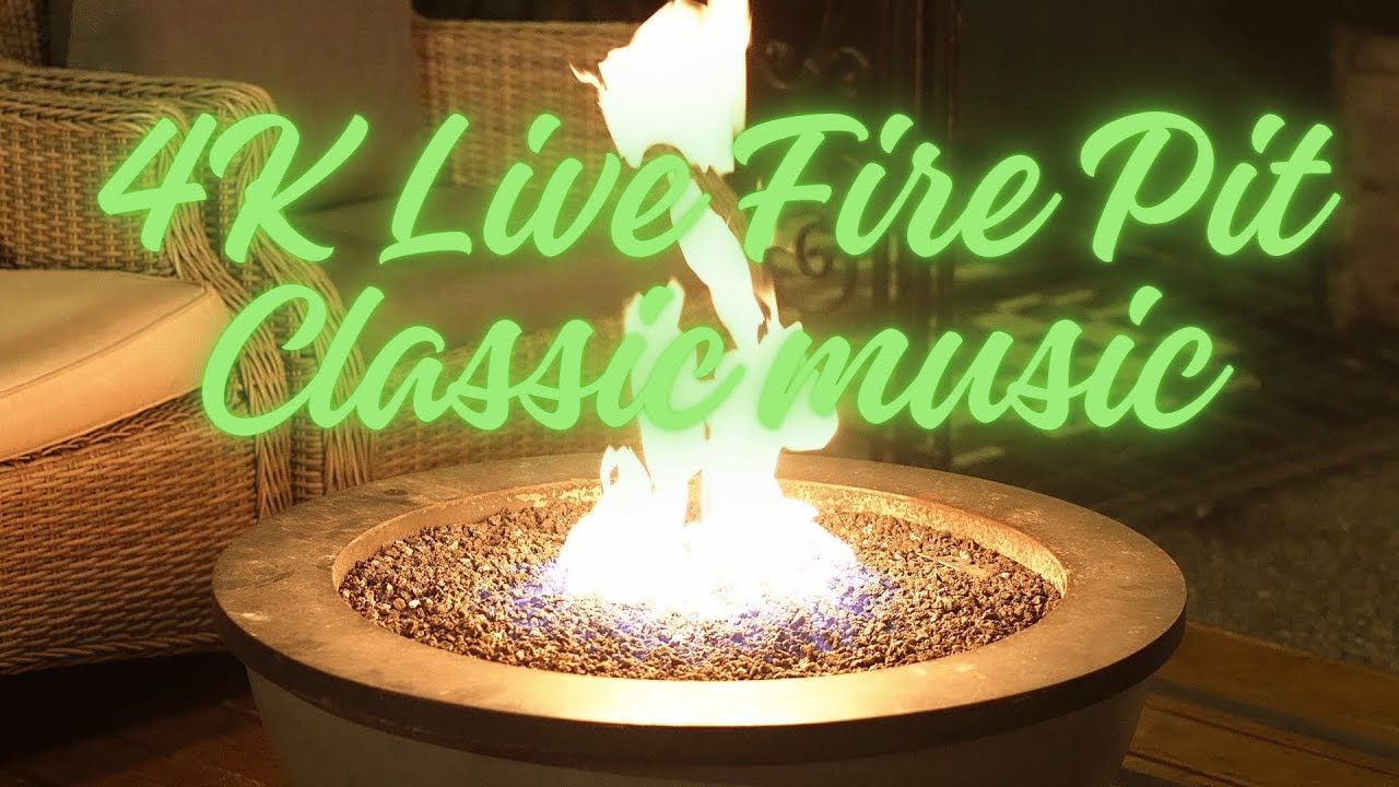 Classic Music For Working, Chilling, Studying | 4K 60p Fire Pit - YouTube
