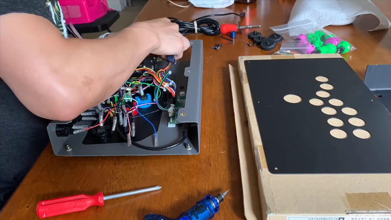 Joystick to Hitbox with Allfightstick. - YouTube