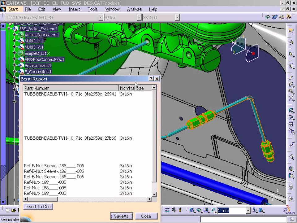 CATIA V5 - Tubing Schematic to Design (TUE) - YouTube