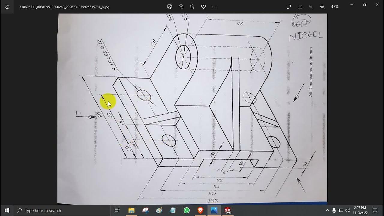 3D Model Practice-2 | Isometric _ Solidworks - YouTube