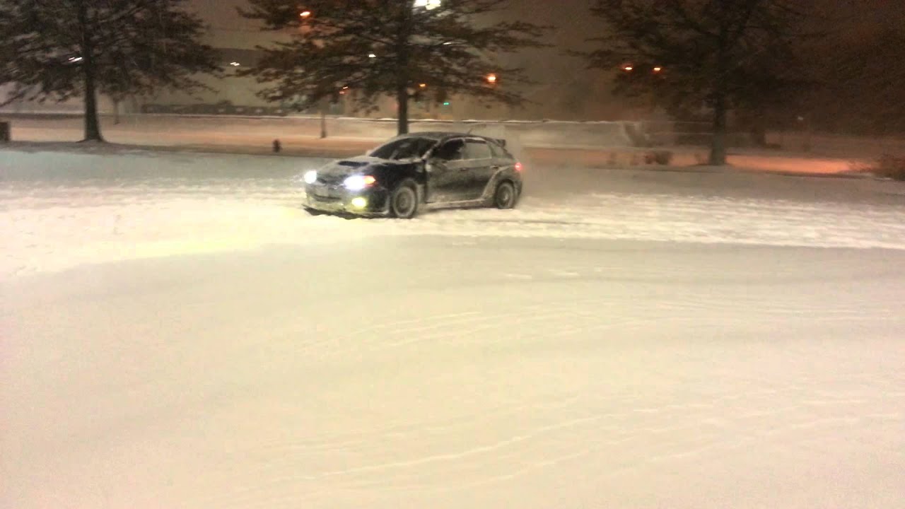 STi and snow - YouTube