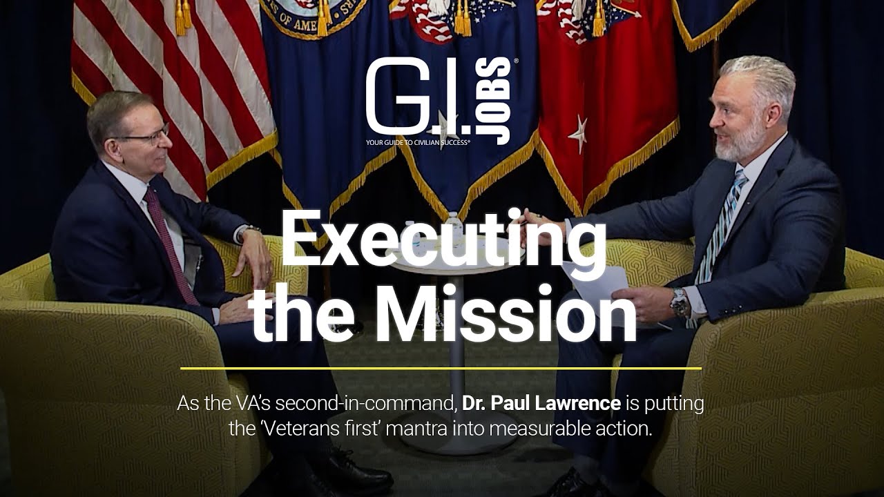 Interview with Dr. Paul Lawrence | Deputy Secretary of Veterans Affairs ...